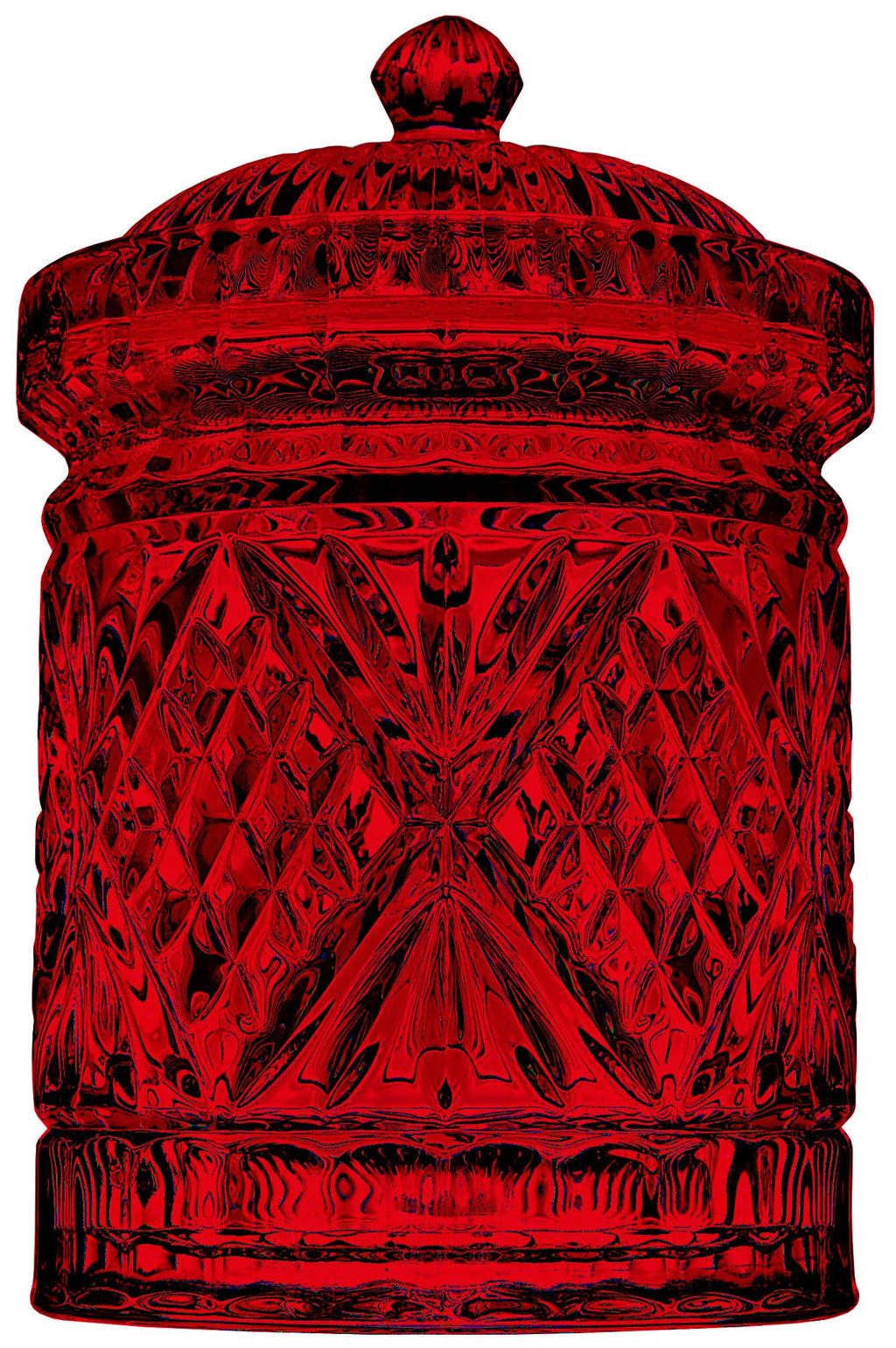 Red Glass Canister – Brass Monkey Home