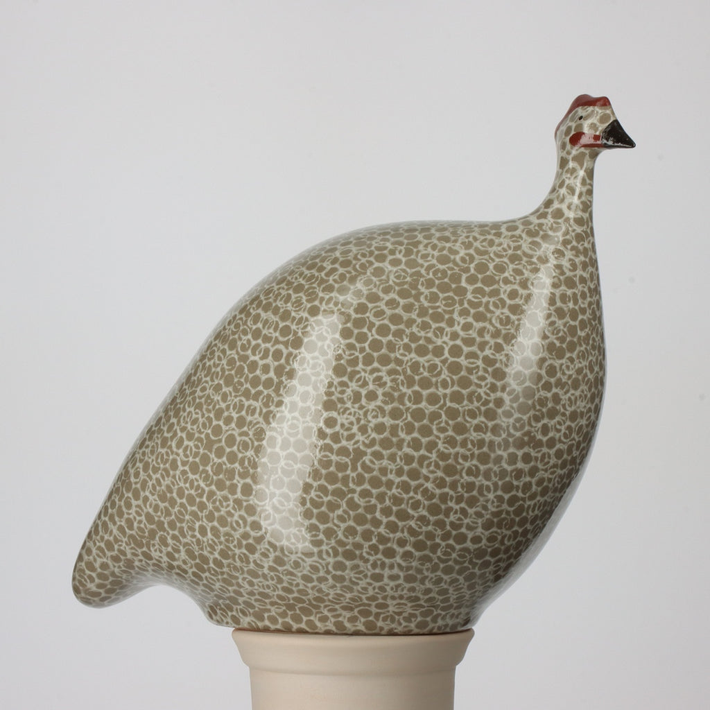 Guinea Fowl Grey Spotted White (Medium) – Brass Monkey Home
